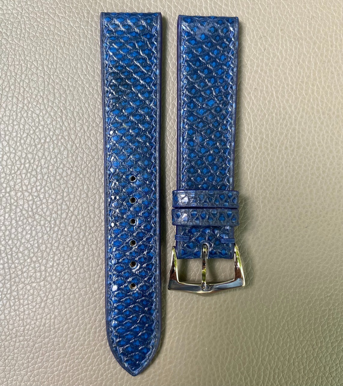 Genuine Snake Leather Watch Strap Band Size 14 16 17 18 19 20 21 22 23 ...