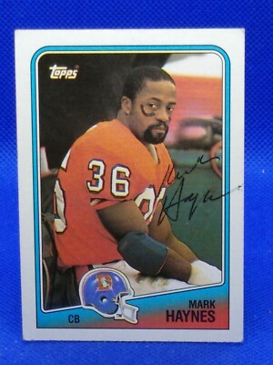 1988 Topps Mark Haynes #35 PERSONAL AUTOGRAPH | eBay