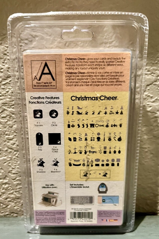 Cricut Shapes Cartridge "Christmas Cheer" Provo Craft 29-0019 Unlinked ...
