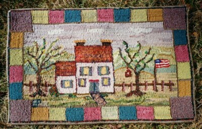 Original, Hand Hooked Rug / Wall Hanging (24" x 15.5") | eBay