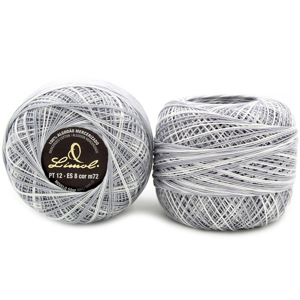 Limol Size 12 Multicolor 50 Grs 100% Mercerized Crochet Thread Cotton ...