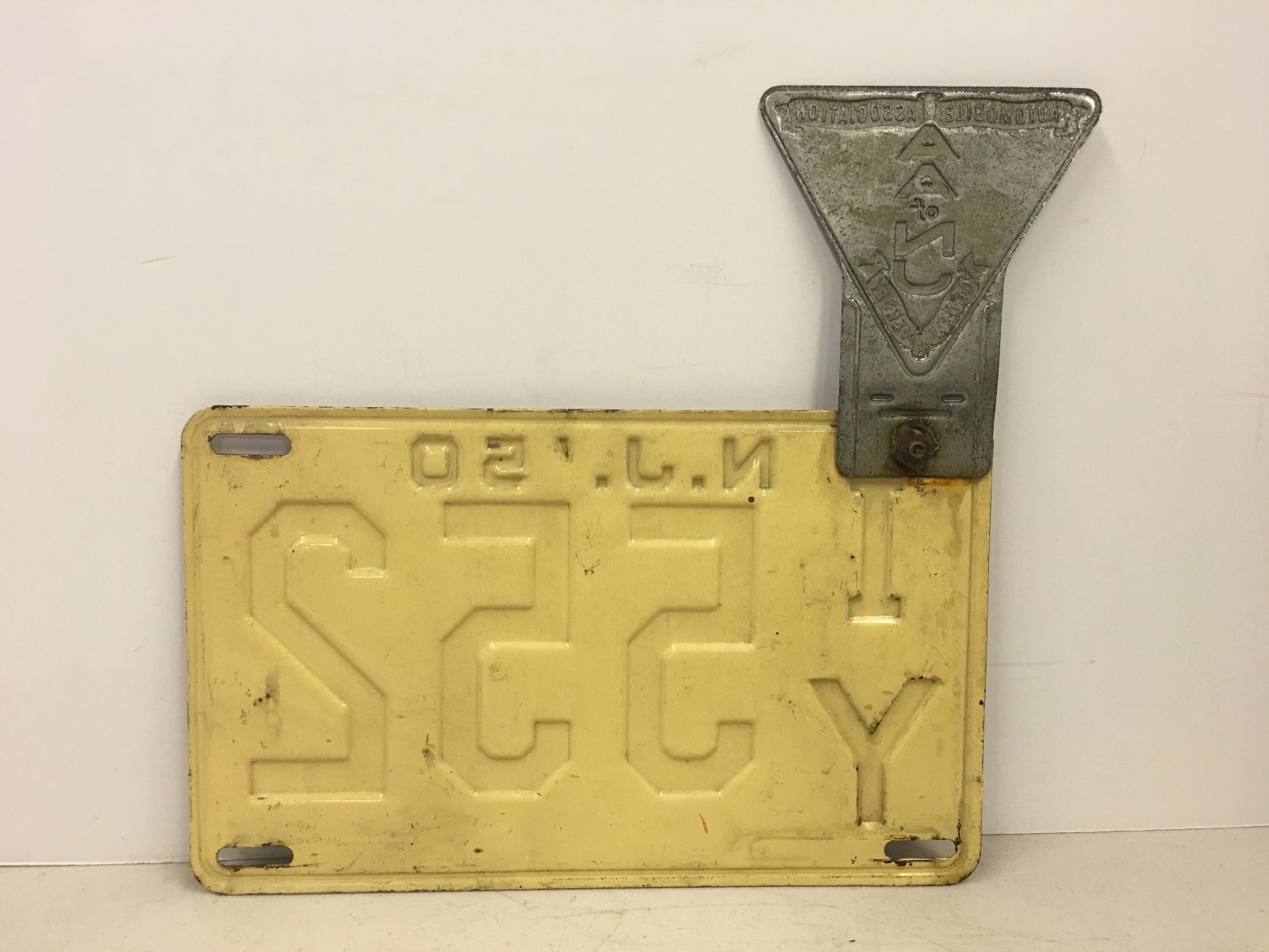 New Jersey 1950 License Plate & Automobile Association of NJ Plate ...