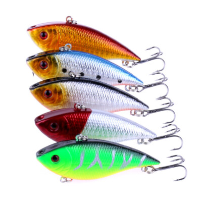 5PCS Crankbaits 7cm/10.5g VIB Fishing Lures Hooks Bass Tackle Hard Bait ...