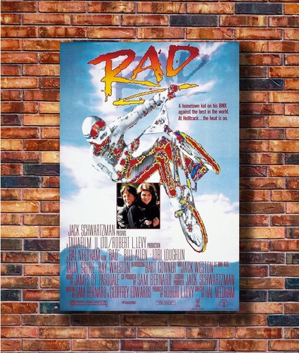 New RAD! Movie 1987 BMX 80's Motorcross Poster -14x21 24x36 Art Gift X ...
