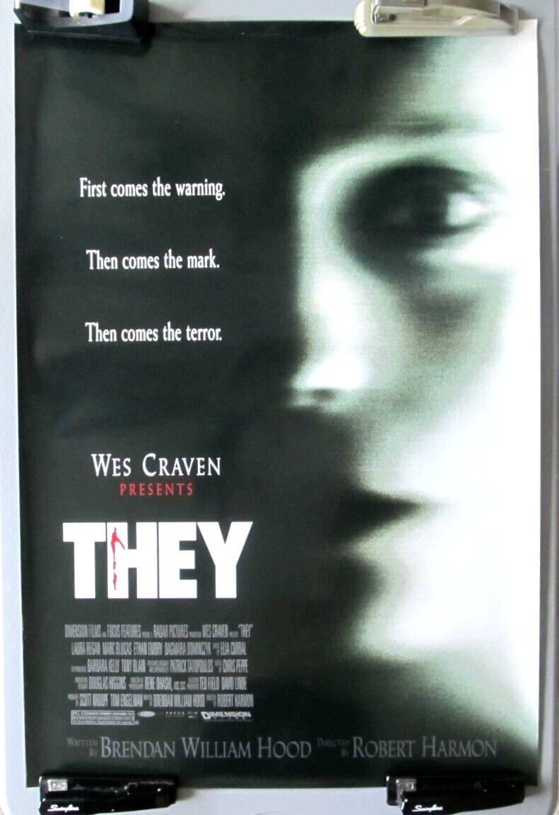 THEY ORIGINAL ROLLED 27x40 MOVIE POSTER WES CRAVEN 2002 SUPERNATURAL ...