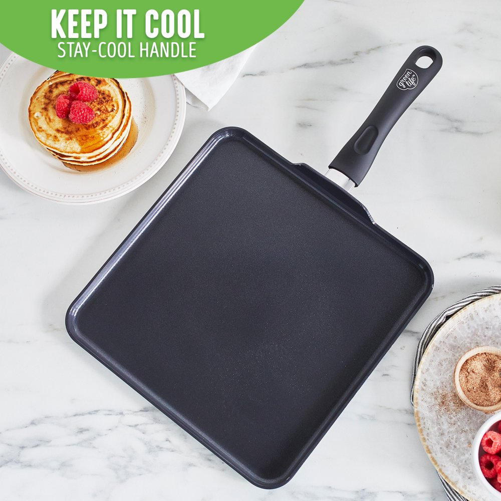 Ceramic Non-Stick Griddle Solid Flat Top Grilling Stove Scratch ...