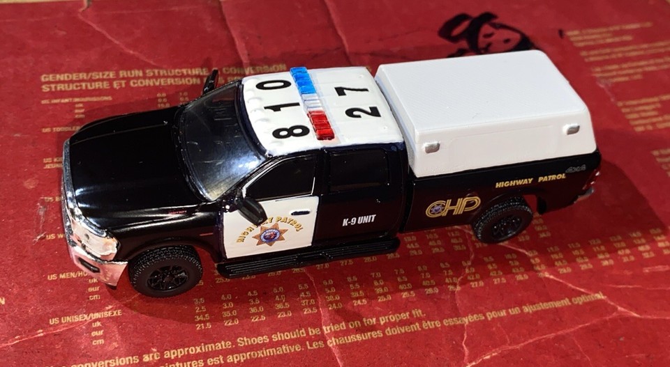 Kitbash RAM 2500 Police Pursuit California Highway Patrol CHP K9 DOT ...