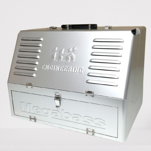 Megabass Asylum Sleek, Modern design Metallic Silver Tackle Box From ...