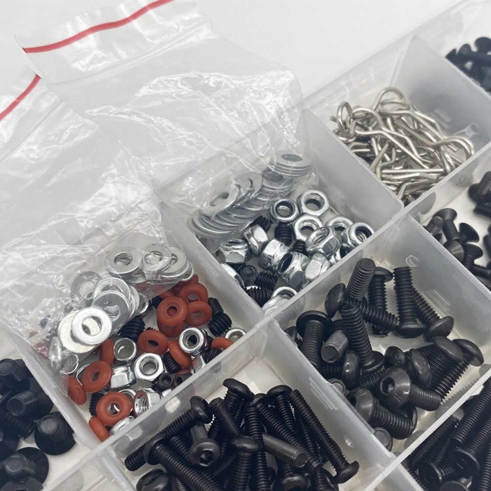 RC Screws and Bolts 520pc Boxed Kit with Different Sizes and Materials ...