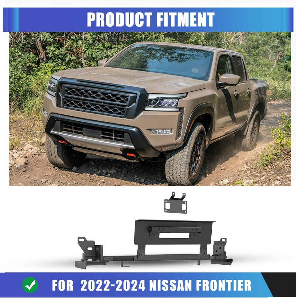 2022 2023 2024 Front Bumper For Nissan Frontier w/D-Rings+Winch Plate ...