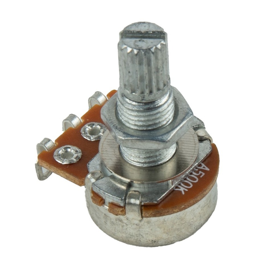 Guitar Potentiometer 18mm Pots Shaft Length A250,B250 A500 B500K Volume ...