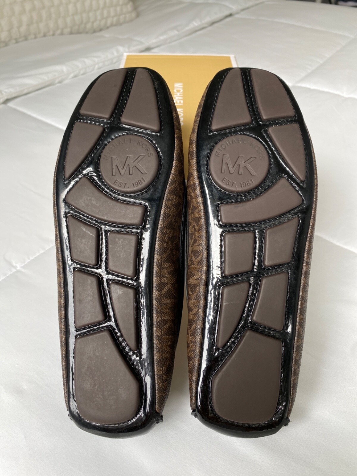 Michael Kors Flats - Gloria Moc Mini Mk Logo Flats - … - Gem