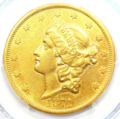 1871-CC Liberty Gold Double Eagle $20 Coin - PCGS AU Details - RARE Key ...