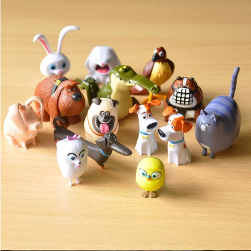 14 pcs Secret Pets PVC Rabbit Snowball Gidget Mel Dog Max Duke Cat ...