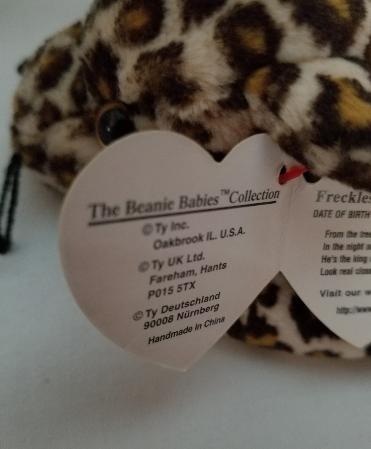Ty Beanie Baby Freckles Style 4066 With Errors 1996 Retired | eBay