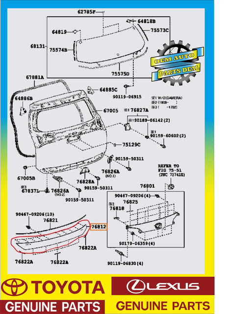 Genuine Toyota Rav4 Lower Trim 76812-42900 for sale online | eBay