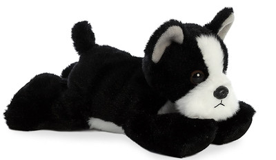8 Inch Mini Flopsie Boston Terrier Dog Plush Stuffed Animal by Aurora ...
