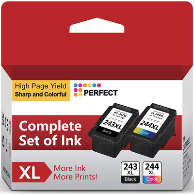 PG-243XL CL-244XL Ink Cartridge Replaces for Canon MG2525 MG2555 MG2550 ...