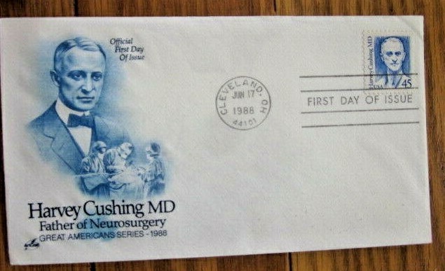 DOCTOR HARVEY CUSHING FATHER OF NEUROSURGERY 1988 FDC ARTCRAFT CACHET ...