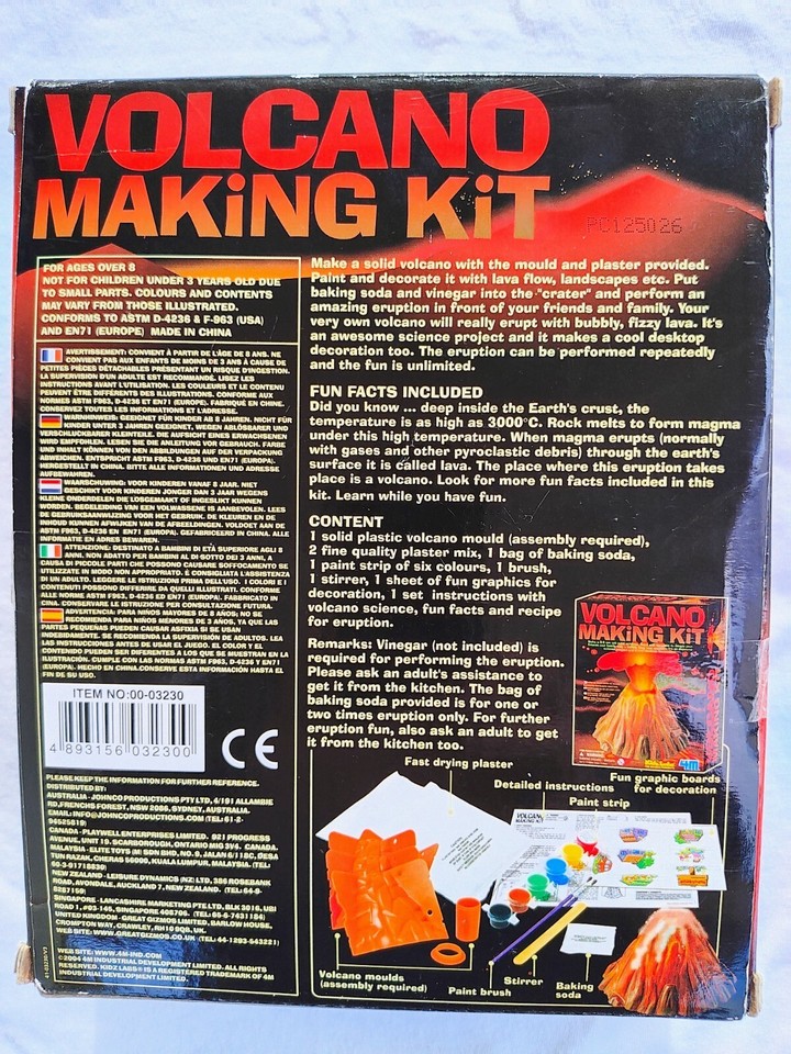 4M Kidz Labs Volcano Making Kit Kids Arts Crafts Activities Educational ...
