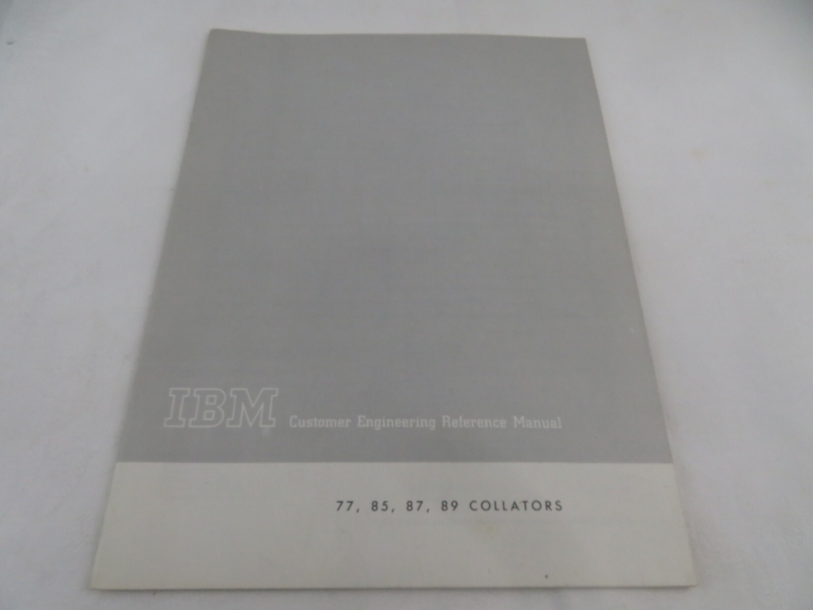 IBM Customer Engineering Manual Of Instruction 77 85 Collator Vintage ...