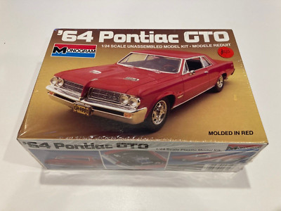 Monogram 1964 Pontiac GTO Vintage 1985 1:24 Model Kit NEW SEALED - 2714 ...