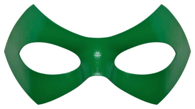Riddler Green Costume Leather Eye Mask - MOST Authentic - FREE Bonus ...