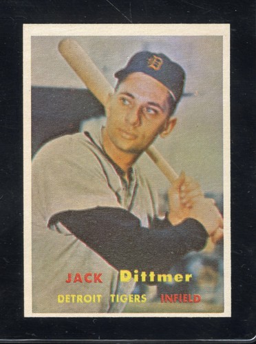 1957 Topps SET BREAK #282 Jack Dittmer - MINT corners - Detroit Tigers | eBay