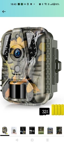 Mini Trail Camera - Game Camera 20MP 1080P with Night Vision Motion ...