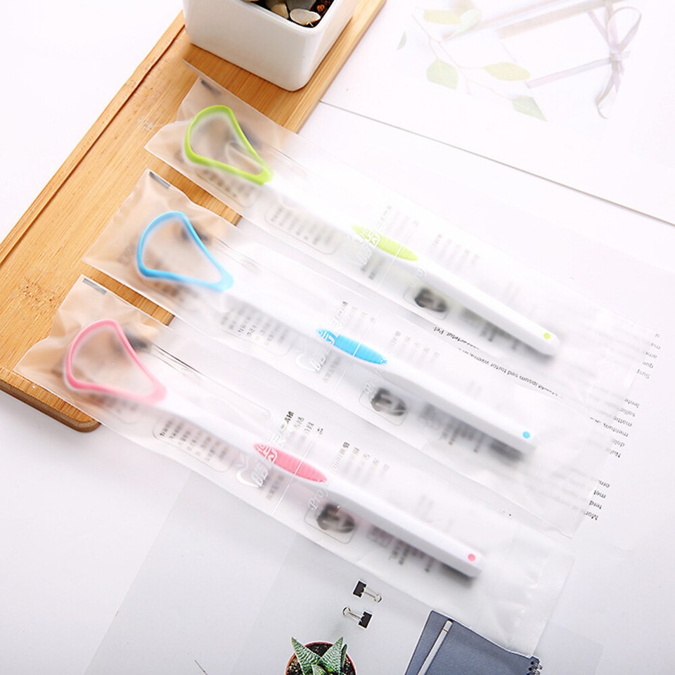 6pcs Dental oral scraper tongue care cleanser tung scraper | eBay