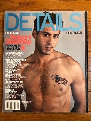 Details Magazine Premiere First Issue October 2000 Robert Downey Jr On ...