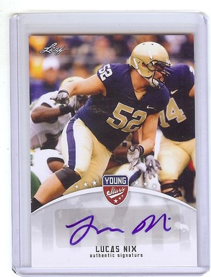 LUCAS NIX - Pitt Panthers - Oakland Raiders / Bears - 2012 Leaf ...