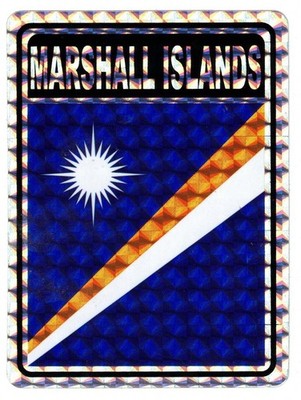 Marshall Islands Country Flag Reflective Decal Bumper Sticker DC-150 | eBay