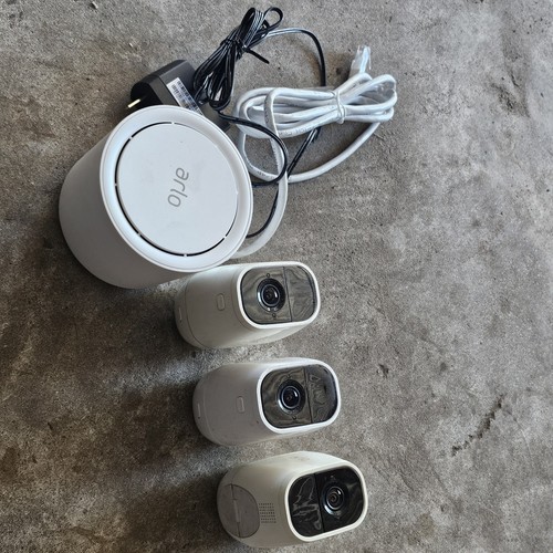Arlo VMB3500 Security System with 3 HD Cameras - White 606449136777 | eBay