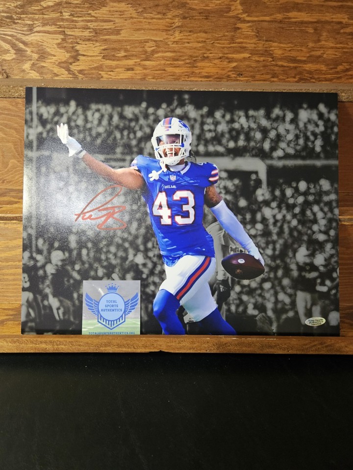 Terrel Bernard Buffalo Bills Signed 11x14 Photo Tsa With COA | eBay