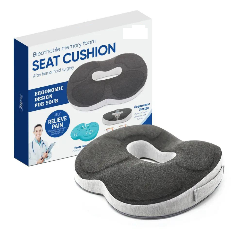 Seat Cushion Donut Comfort Pain Relieving Hemorrhoid Pillow Post ...