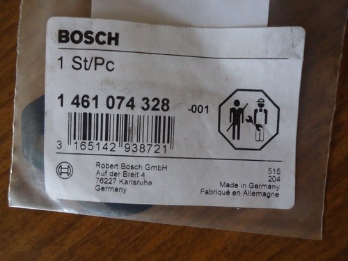 Bosch VE fuel pump metal gasket 1 461 074 328 / 1461074328 Bosch ...
