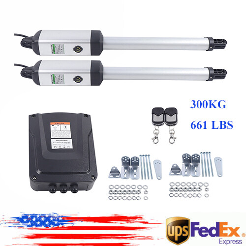 661lbs Heavy Duty Electric Automatic Gate Opener Dual ARM Swing 2 ...