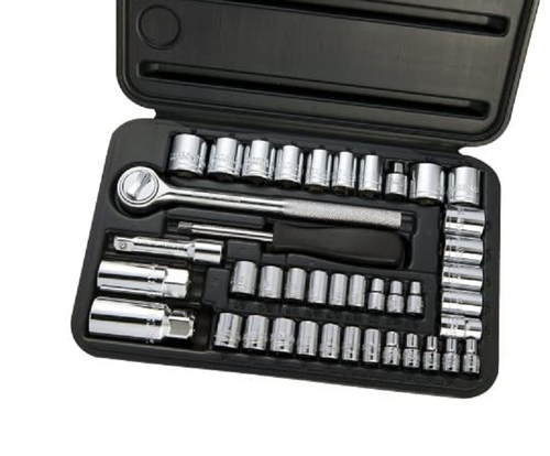 FULLER 41 Piece SAE + METRIC SOCKET SET Combination 1/4in + 3/8in Drive ...