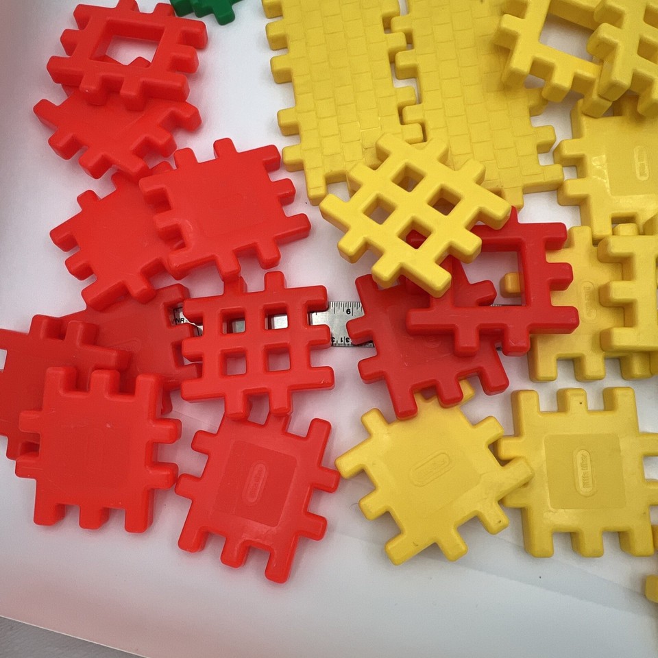 Little Tikes Wee Waffle Blocks Large 36 Pieces With Box Made In USA 90s ...