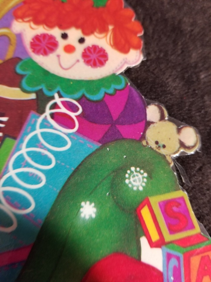 6 Vintage Die Cut Wall Decorations Xmas Elves Laminated Holiday Decor ...