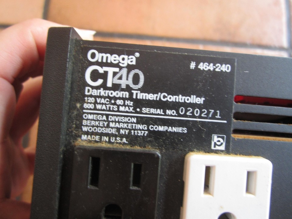 VINTAGE OMEGA CT40 DIGITAL DARKROOM TIMER CONTROLLER - TESTED & WORKS ...