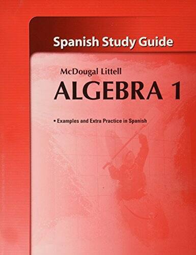 McDougal Littell Algebra 1: Study Guide (Spanish Edition) - Paperback ...