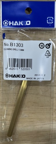 Hakko B1303 Hakko 1.0mm Cleaning Drill w/ Holder for 802, 807, 808, and ...
