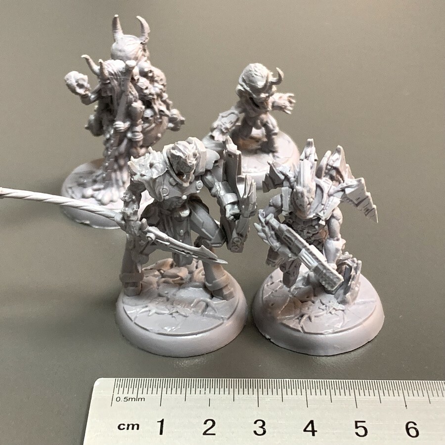 4X Sine Tempore Raven Crow Jump Suit Faun Hunter Miniatures Board Game ...