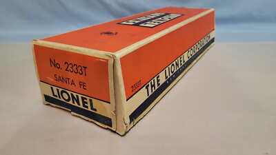 LIONEL POSTWAR ORIG BOX & INSERT FOR 2333T SANTA FE (HB592)....TK | eBay