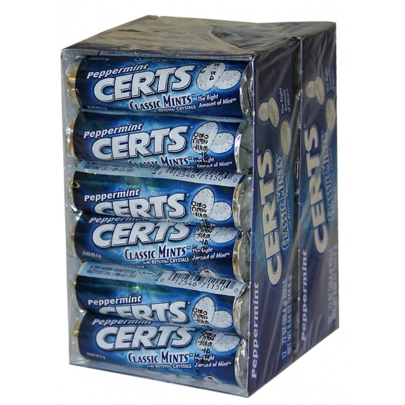 24 Rolls Certs Mints Peppermint Classic Mints | eBay