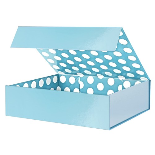 Gift Box 13x9.7x3.4 Inches, Large Baby Blue Gift Box with Lid for ...