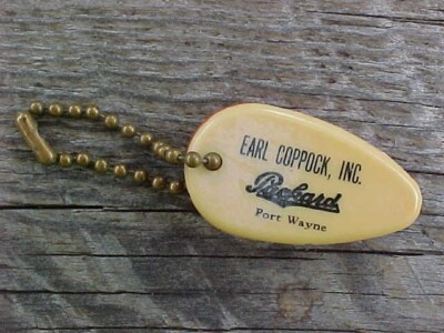 EARL COPPOCK INC PACKARD SCRIPT KEYCHAIN FORT WAYNE DEALERSHIP SCARCE ...