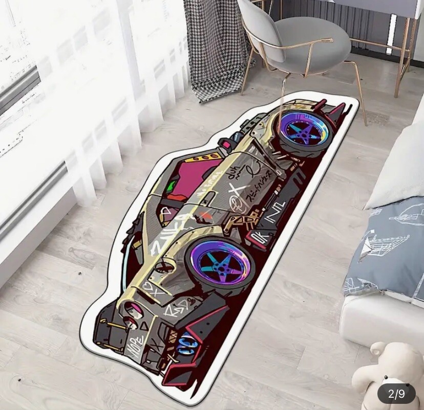 Nissan GTR R35 Graffiti Sport Car Rug 47in x 15in !! | eBay